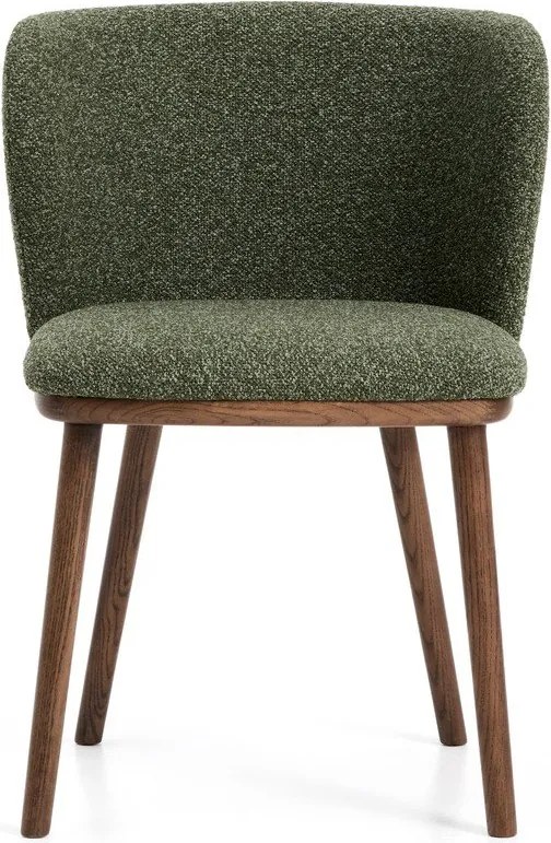Zelené čalouněné jídelní křeslo Ciselia – Kave Home