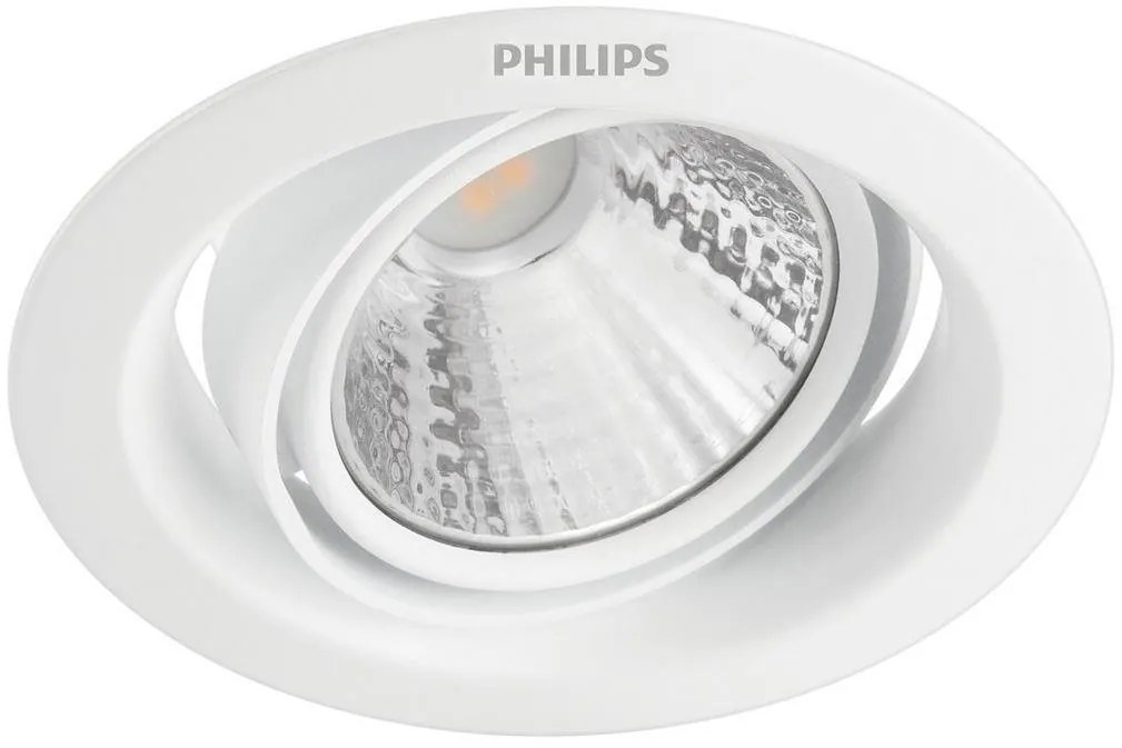Philips 59556 led zápustné bodové svítidlo pomeron 7w | 450lm | 4000k - funkce sceneswitch