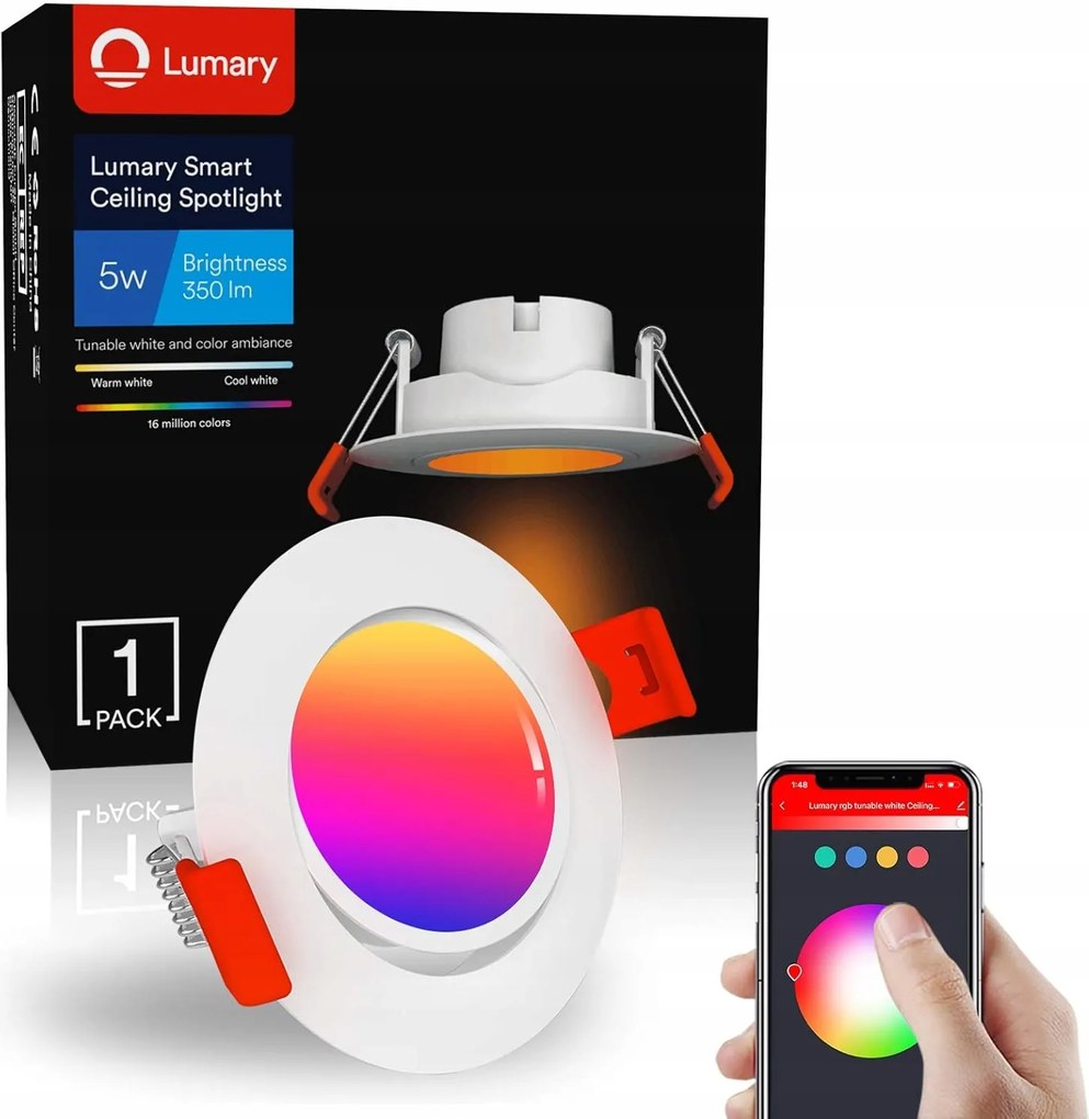 Stropní Svítidlo Rgb Lumary Smart Led 5W,