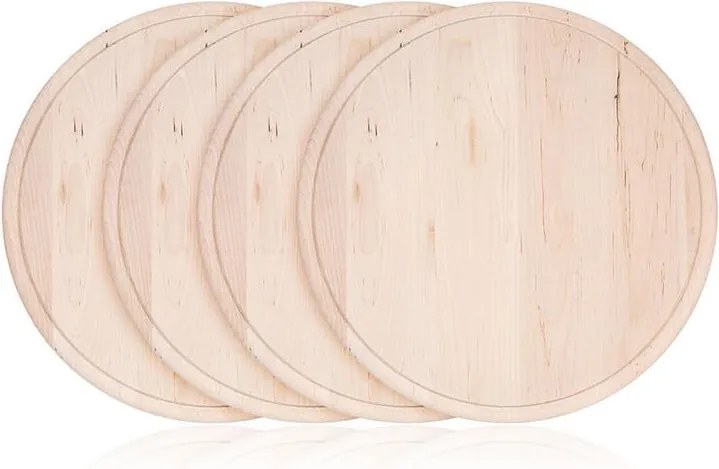 Sada 4 ks krájecích a servírovacích prkének BBQ 22 cm