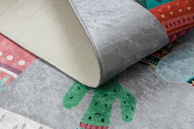 Dywany Łuszczów, Dětský kusový koberec Bambino 2160 Indian grey, 120x170, vícebarevná, dětský pokoj