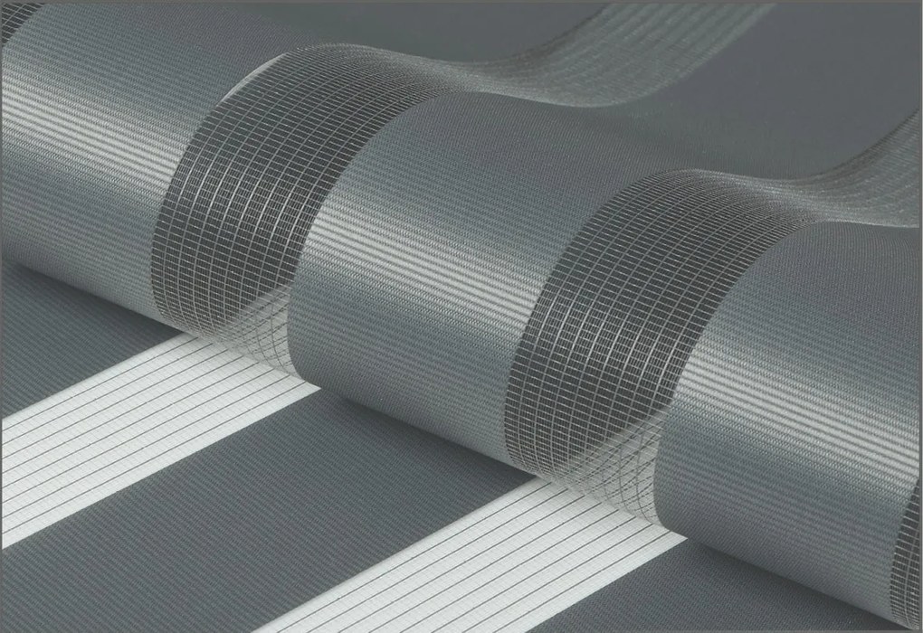 Dekodum Roleta den a noc v hnědé kazetě soft, barva látky Grafit Šířka (cm): 111, Výška (cm): Balkonová (do 200 cm), Strana mechanismu: Levá