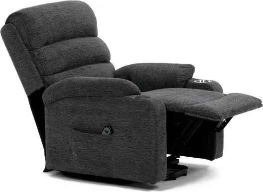 Polohovací křeslo šedé, elektrické TV-S8348 GREY2