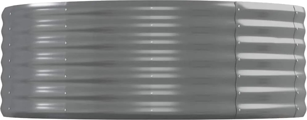 Vyvýšený záhon pozinkovaná ocel 544x100x36 cm šedý 319014