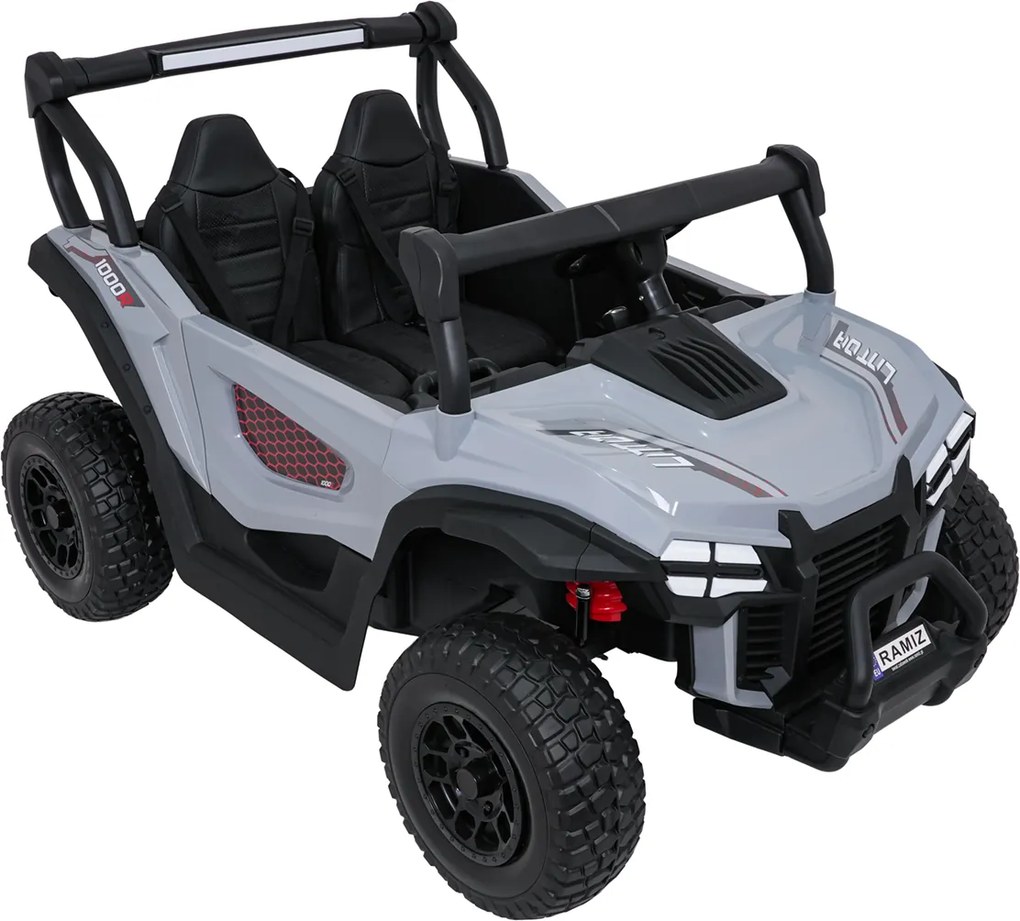 Ramiz Elektrická bugina Gravity pro děti šedá + pohon 4x4 + dálkové ovládání