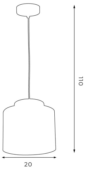 Lustr na lanku HAVARD 1xE27/60W/230V černá/mosaz