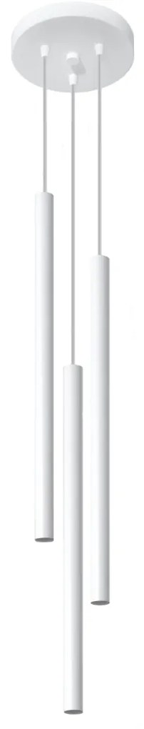 Sollux Lighting Závěsná lampa PASTELO 3P bílá