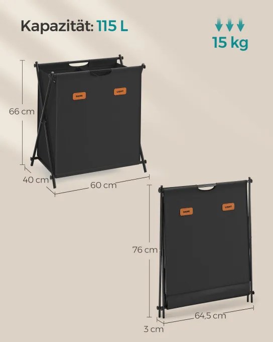 Prádelní koš 115L LCB120B01