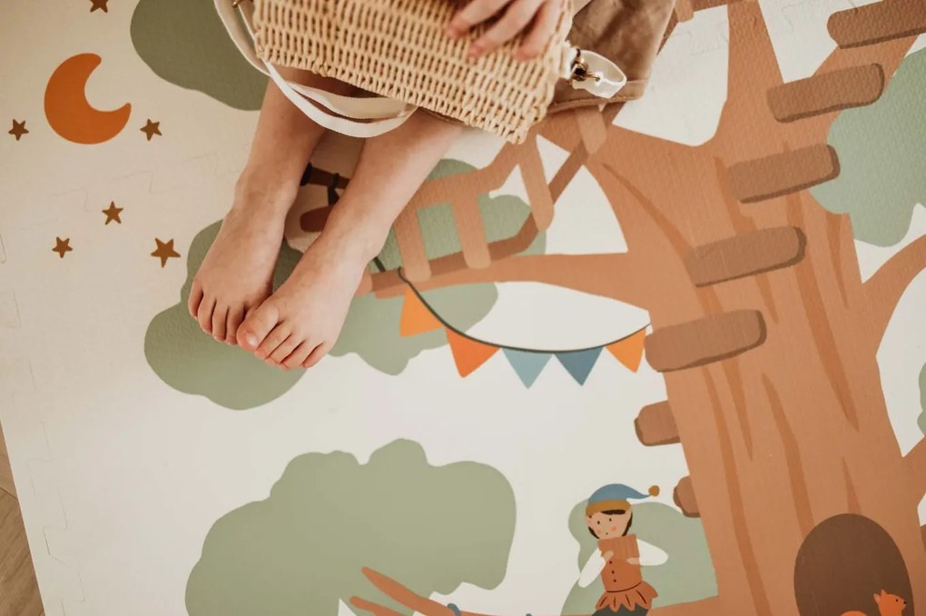 PLAY&GO Oboustranná puzzle podložka Tiloo PLAY&GO Treehouse