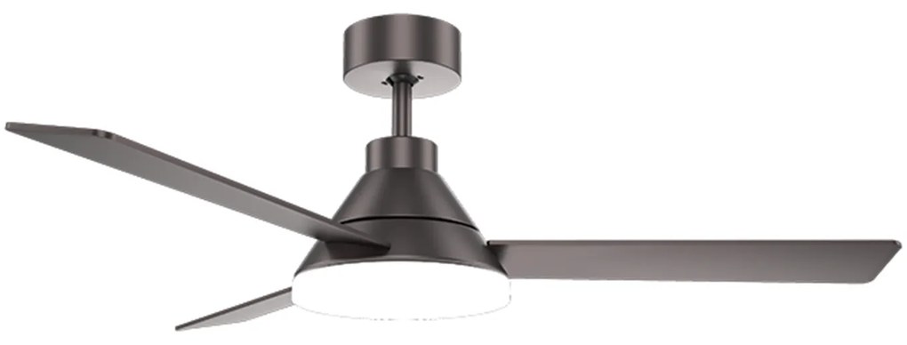 Zambelis 22083 stropní reverzní DC ventilátor s LED osvětlením, hnědý, hnědé/přírodní lopatky, ø132cm