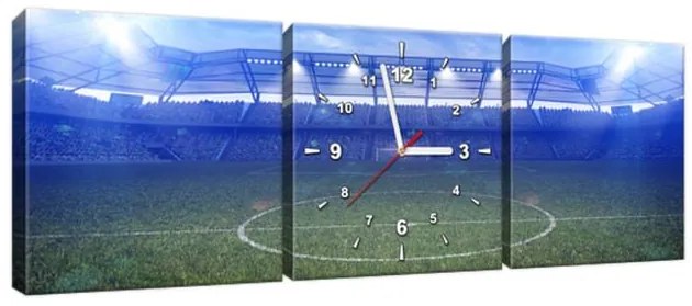 Tištěný obraz s hodinami Fotbalový stadion 90x30cm ZP3874A_3A