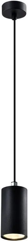 Černý závěsný lustr Tubo 10cm pro žárovku GU10  - Candellux