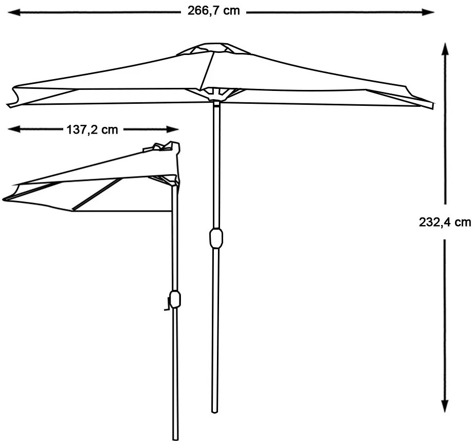 Slunečník na balkón