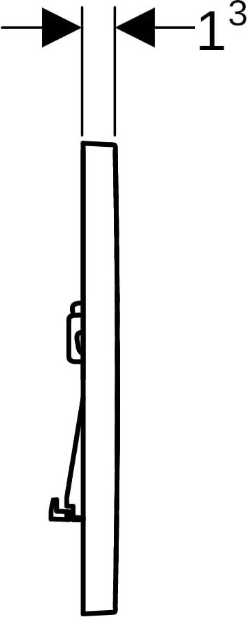 Geberit Sigma01 - Ovládací tlačítko SIGMA01, černá RAL9005, 115.660.DW.1