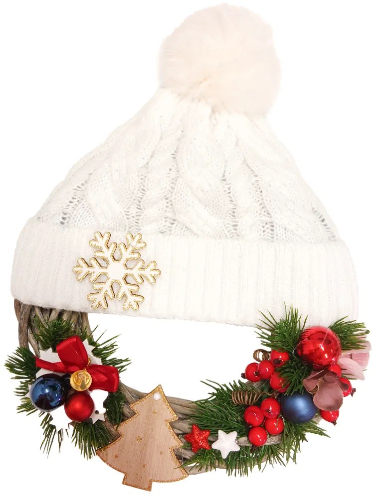 Adventní věnec bílý