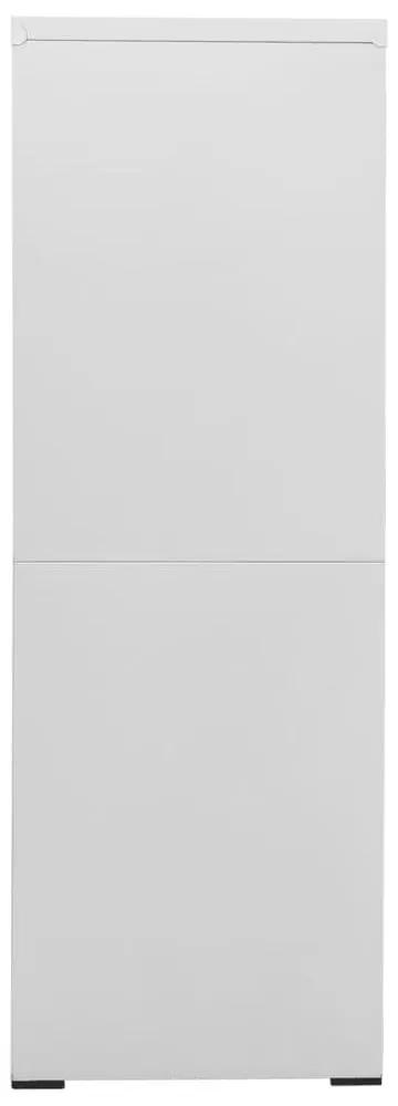 Petromila Kancelářská skříň světle šedá 90 x 46 x 134 cm ocel