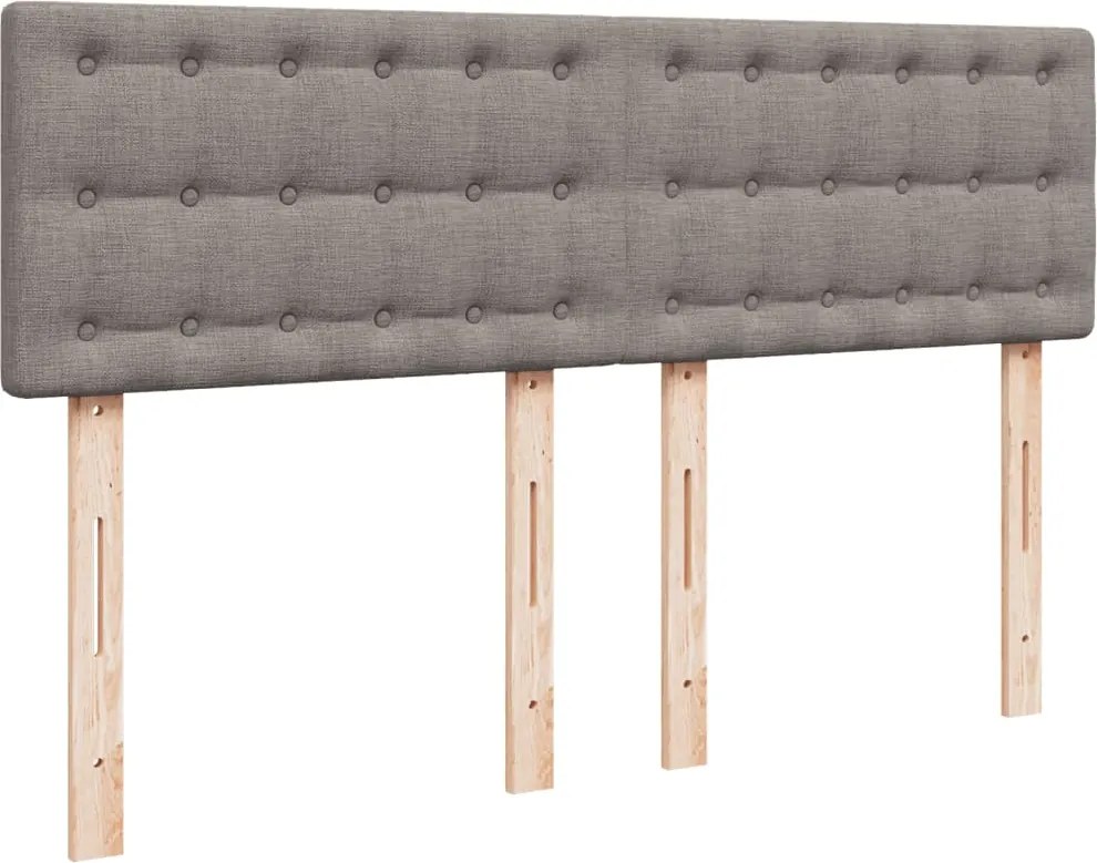 Box spring postel s matrací taupe 140x200 cm textil 3288229
