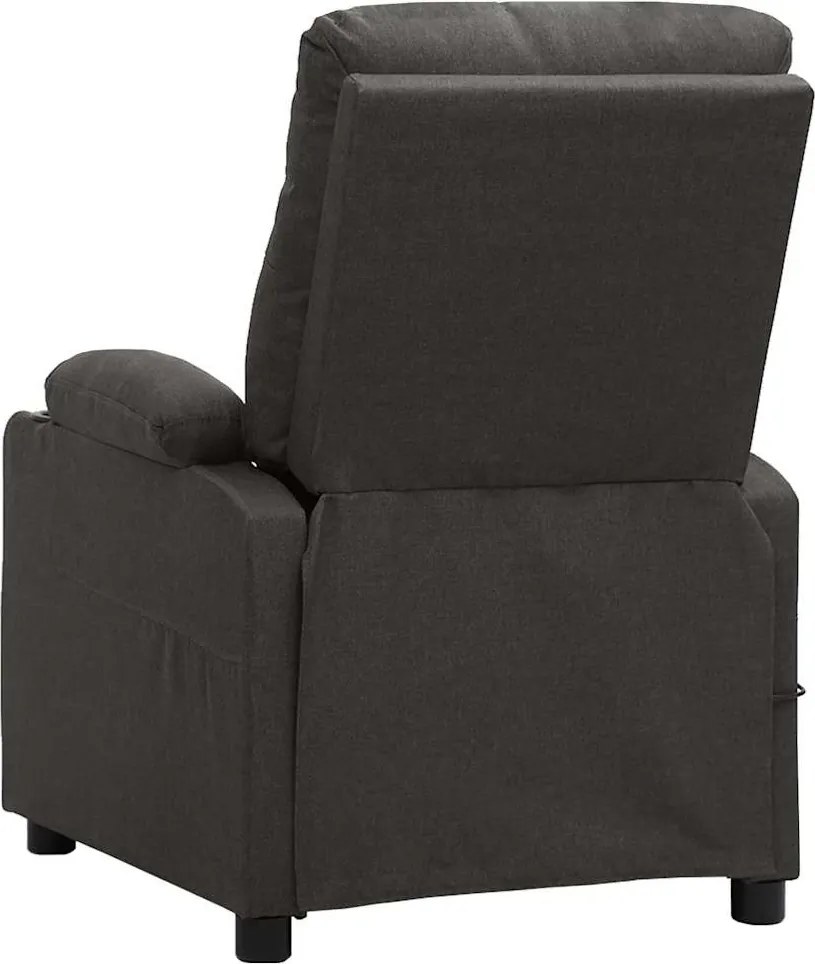 Elektrické polohovací křeslo tmavě šedé textil 3098840