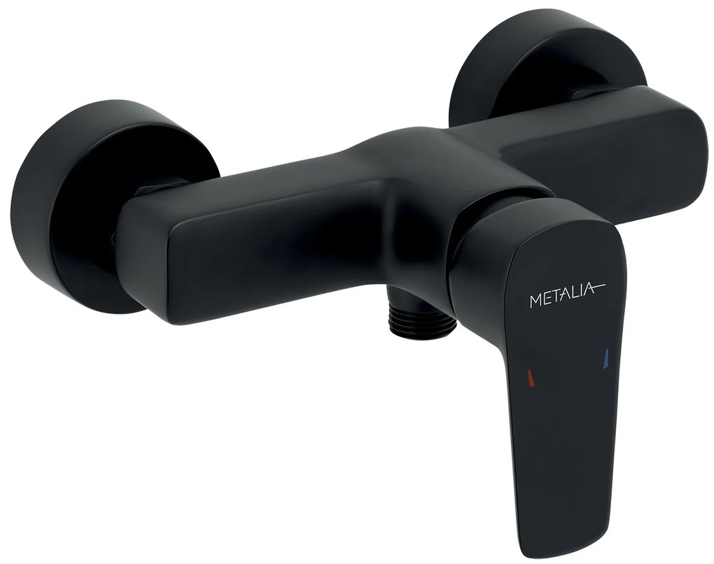 Novaservis Metalia 58, sprchová baterie bez příslušenství 150 mm, černá, 58061/1-5