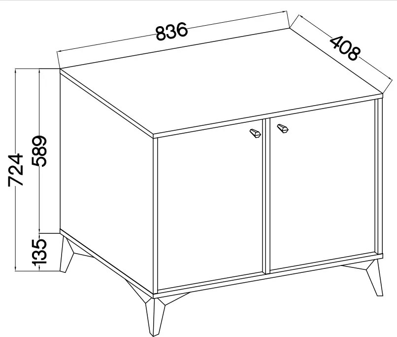 Falco Komoda Tomila 812/1 písková béžová