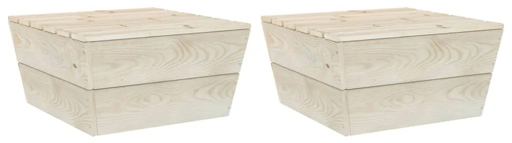 vidaXL Marketos Zahradní stoly 2 ks 60 x 60 x 30 cm impregnované smrkové dřevo