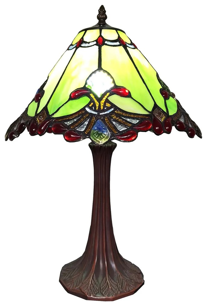 Stolní Tiffany lampa Janni - Ø 31*43 cm E27/max 1*40W