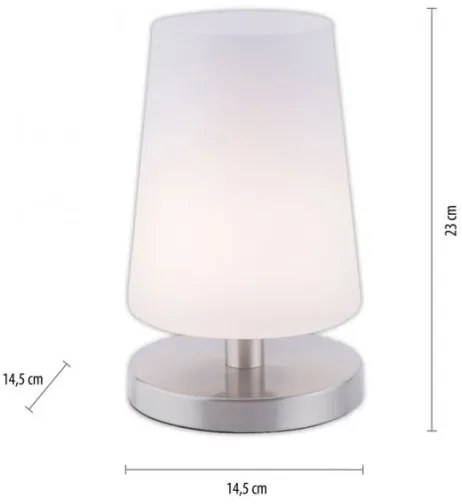 Paul Neuhaus 4146-55-LED Stmívatelná stolní lampa SONJA 1xG9/3W/230V matný chrom