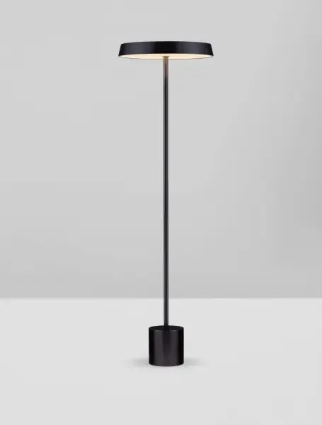 LED černá stojací lampa Vetro