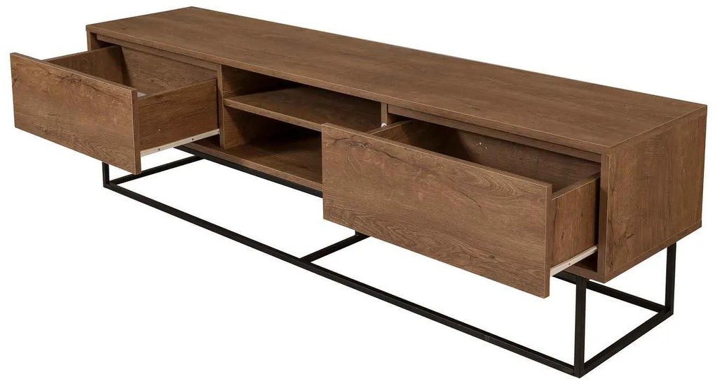 Designový TV stolek Balwina 180 cm vzor ořech
