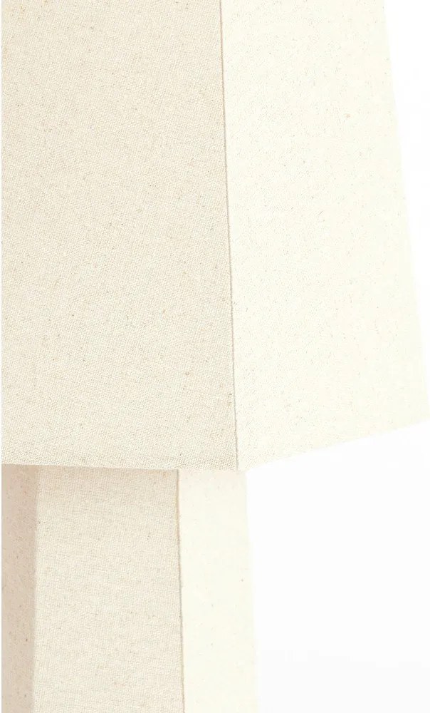 Krémová stolní lampa s textilním stínidlem (výška 50 cm) Musabo – Light & Living