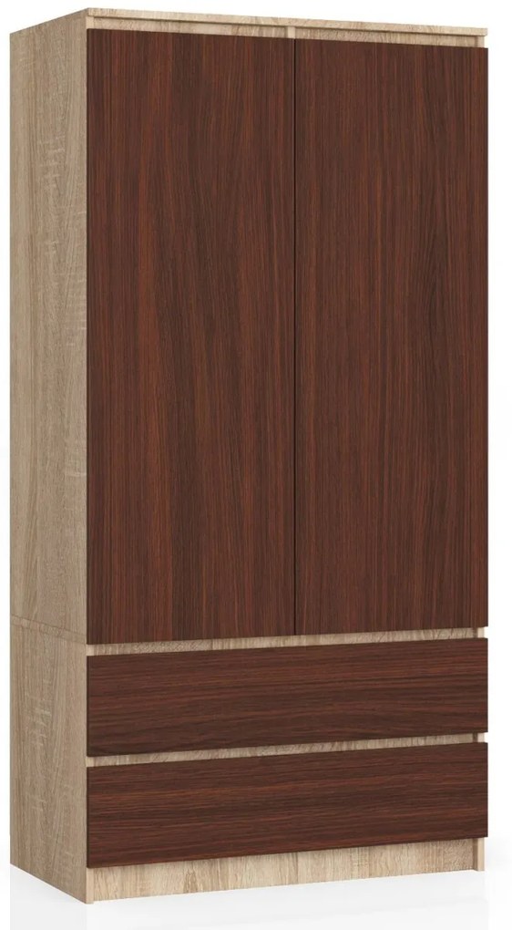 Šatní skříň Star 90 cm dub sonoma/wenge