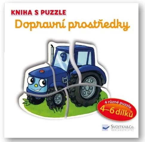 Svojtka Kniha s puzzle - Dopravní prostředky
