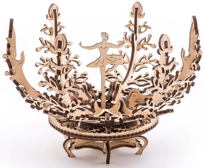 Ugears 3D dřevěné mechanické puzzle Květina