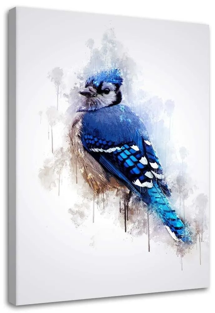Gario Obraz na plátně Modrý vrabec - Cornel Vlad Rozměry: 40 x 60 cm