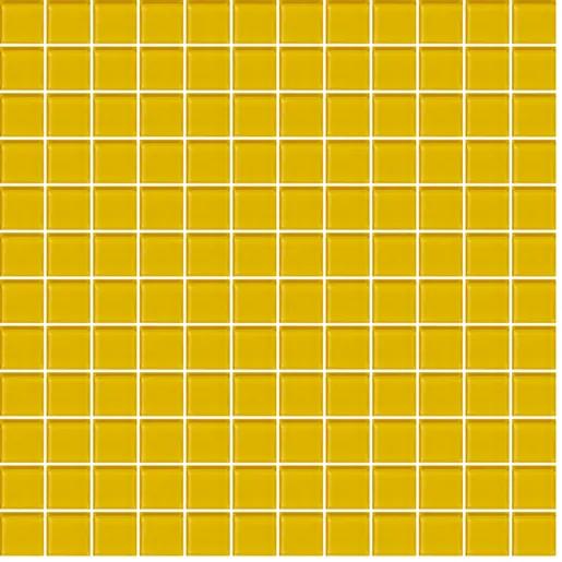 Premium Mosaic Mozaika žlutá 2,5x2,5 cm 30,5x30,5 cm MOS25YE