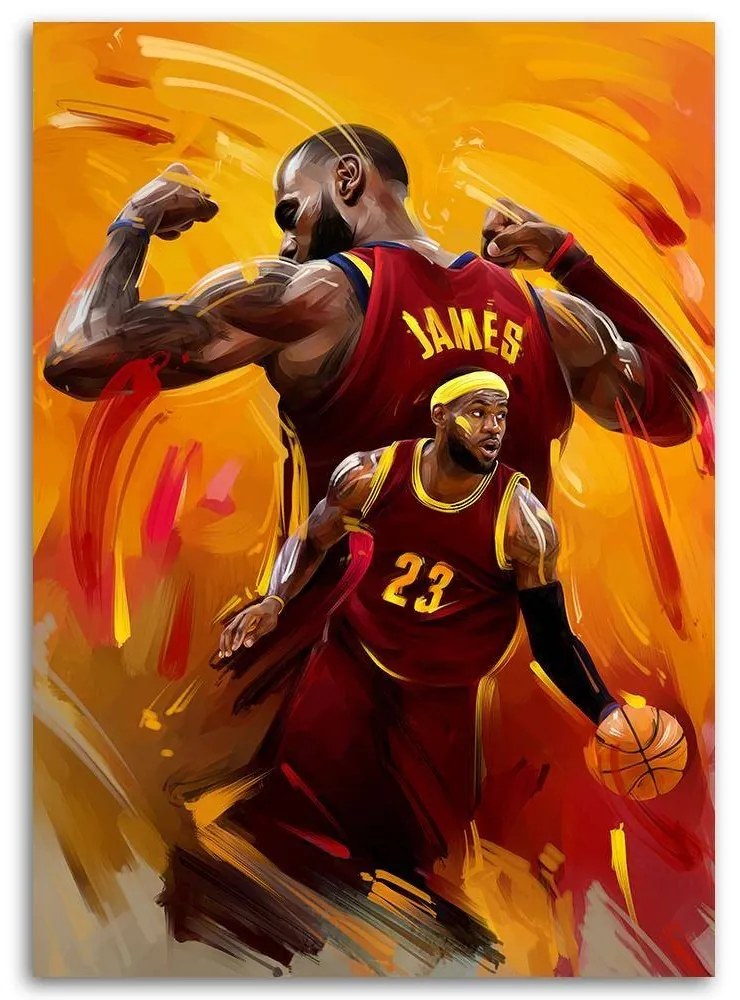 Gario Obraz na plátně LeBron James - Dmitry Belov Rozměry: 40 x 60 cm