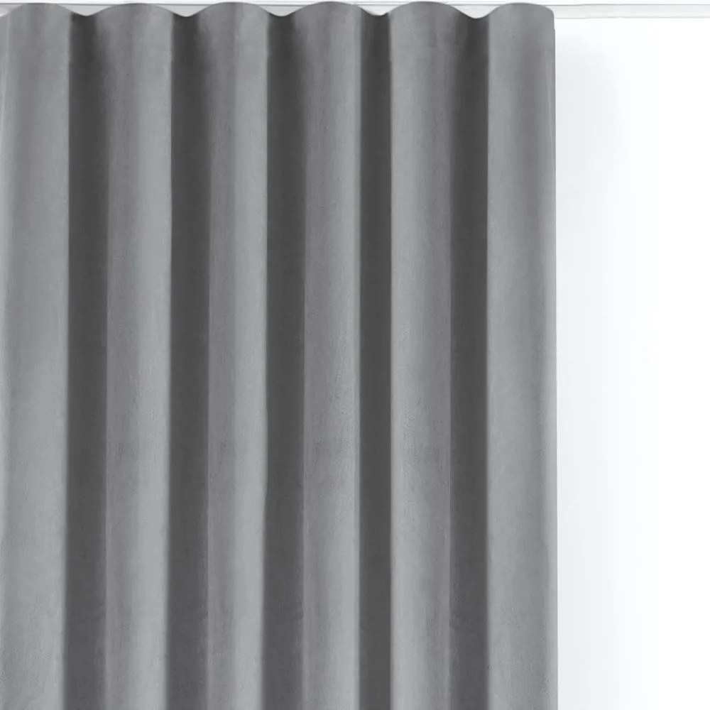 Šedý sametový dimout závěs 400x300 cm Velto – Filumi