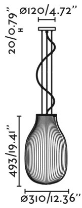 FARO 28300 - Lustr na lanku ISABELLE 1xE27/15W/230V pr. 31 cm bílá