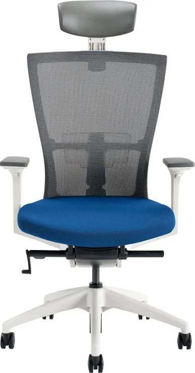 Office Pro Kancelářské křeslo na kolečkách MERENS WHITE SP – s područkami a opěrkou hlavy Černá BI 201