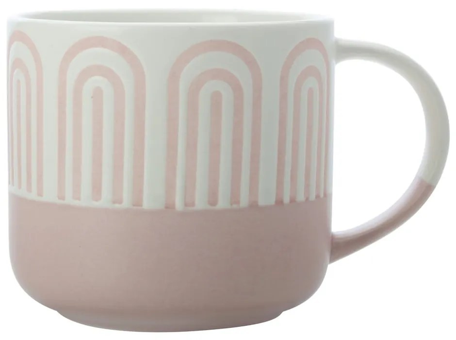 Růžový porcelánový hrnek 400 ml Arches – Maxwell &amp; Williams