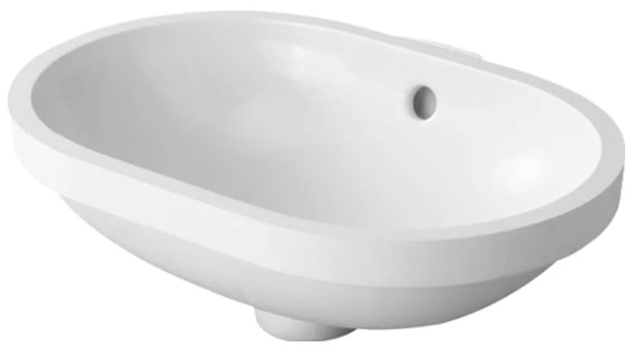 Duravit Bathroom_Foster - Vestavěné umyvadlo, bez plochy pro armaturu, 43 x 28 cm, bílé 0336430000