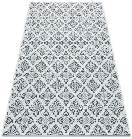 koberec COLOR 19246/969 SISAL Květiny Bílá velikost 160x230 cm | krásné koberce cz