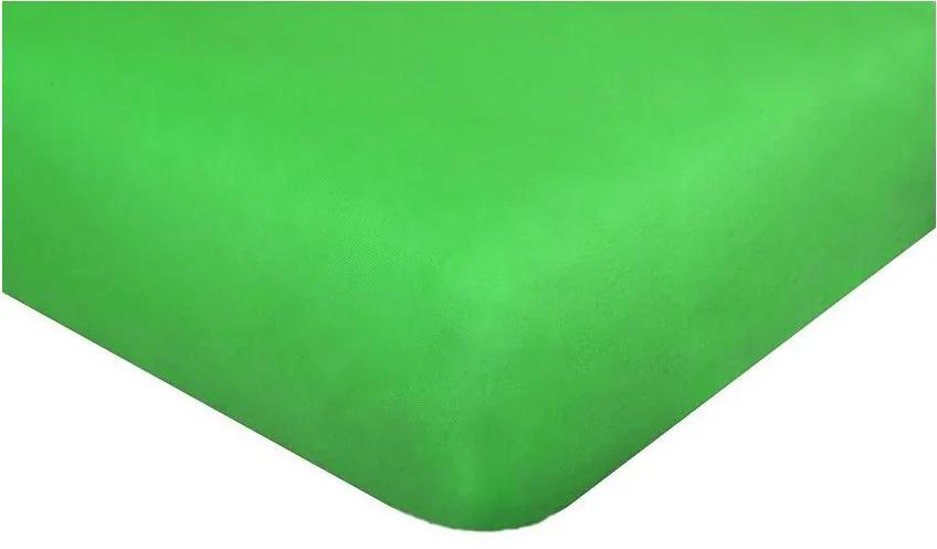 Dětské prostěradlo jersey 60x120 cm světle zelené