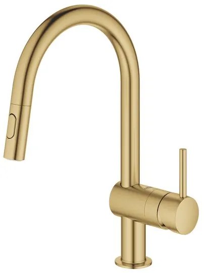 Grohe Minta Dřezová páková baterie stojánková kartáčovaný Cool Sunrise 32321GN2