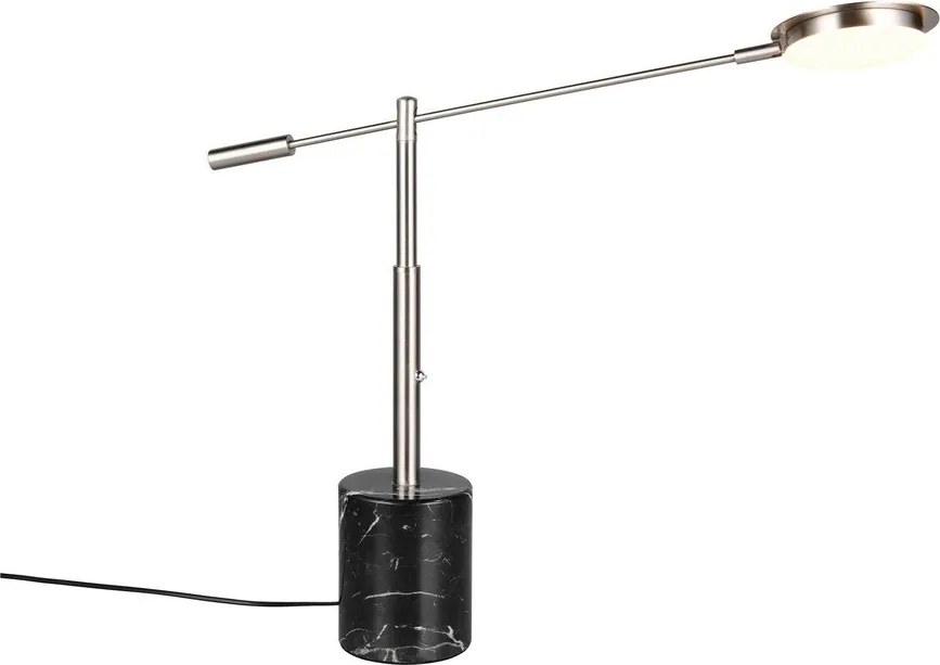 Černá/ve stříbrné barvě LED stolní lampa (výška 65 cm) Fiore – Trio Select