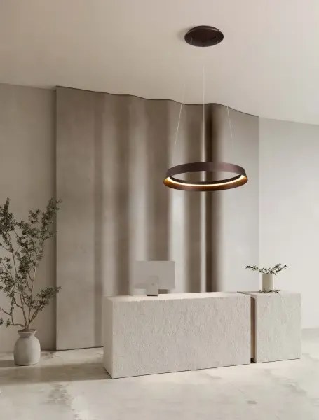 LED stmívatelné kávavé designové svítidlo Ormi