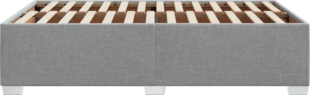 Rám postele bez matrací světle šedá 120x190 cm textil 3284457
