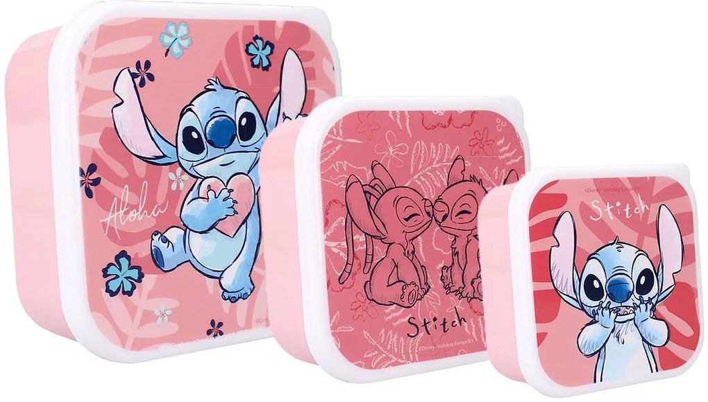 Svačinové boxy Lilo a Stitch - sada 3 ks