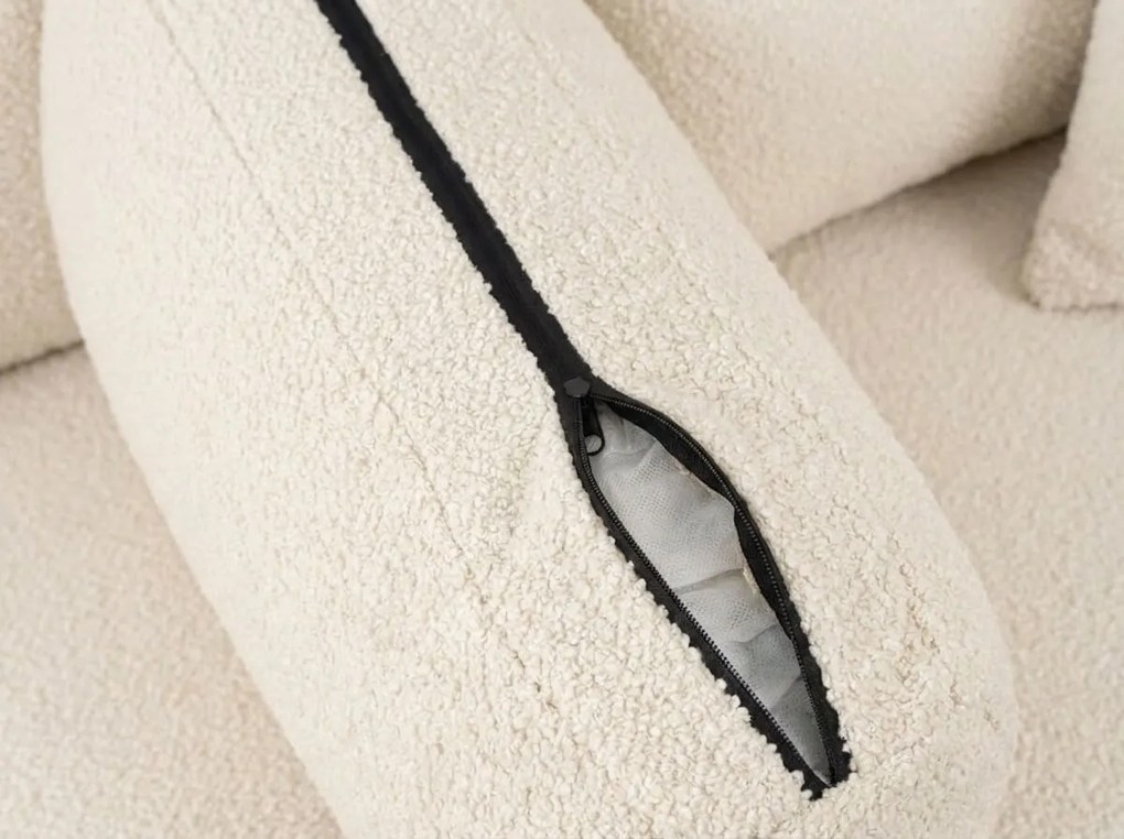 Rozkládací oboustranná sedací souprava do L SMART BOUCLE 232x143 cm, šedohnědá