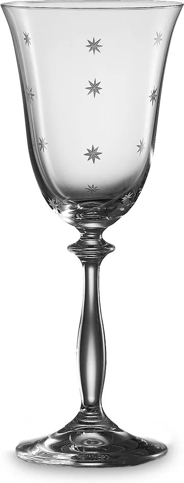 Set 6 skleniček Bohemia Crystal Glass na víno STARDUST 250ml, 6ks